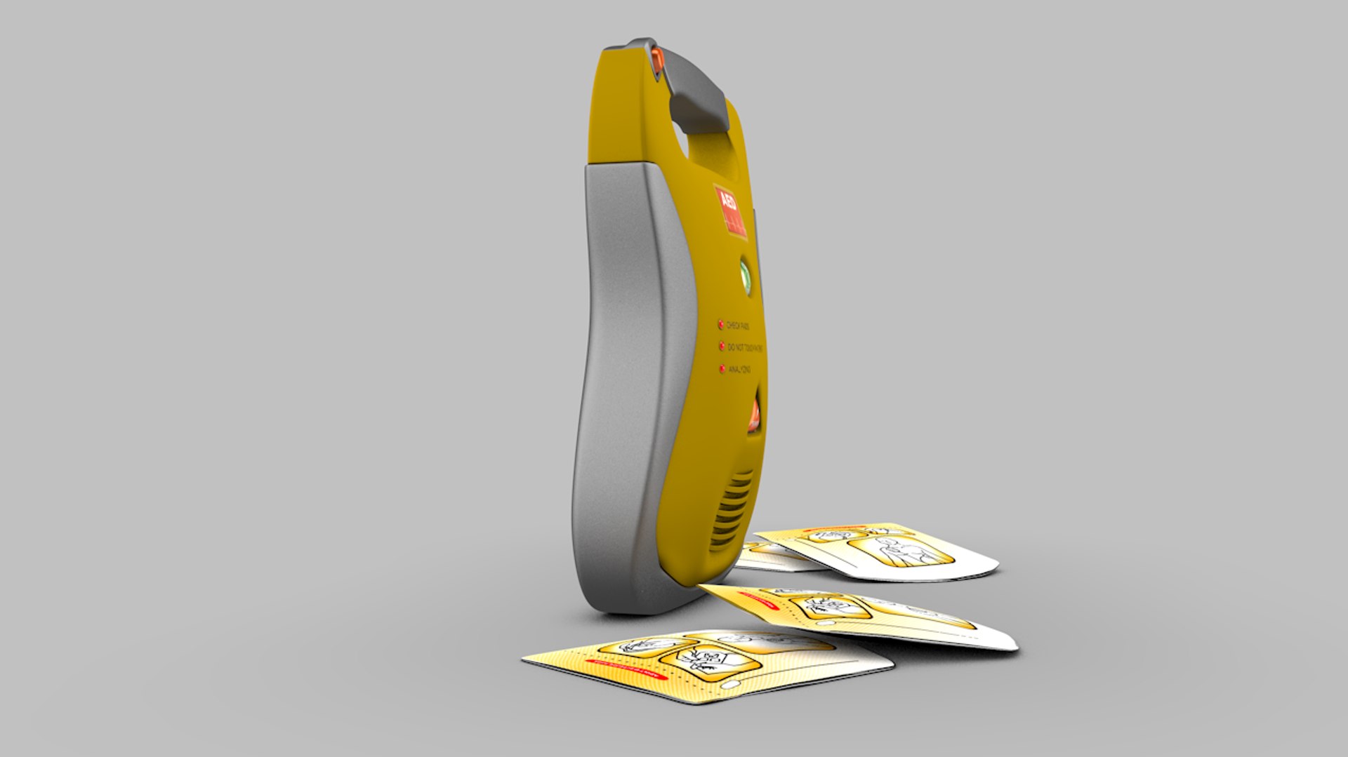 3d Model Defibrillator Defib Medical