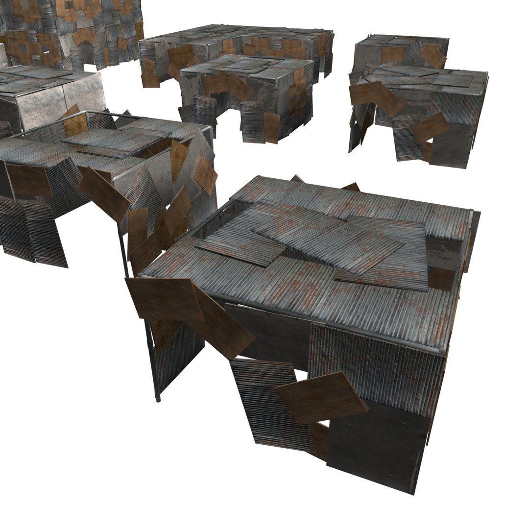 3d Slum Building Pack