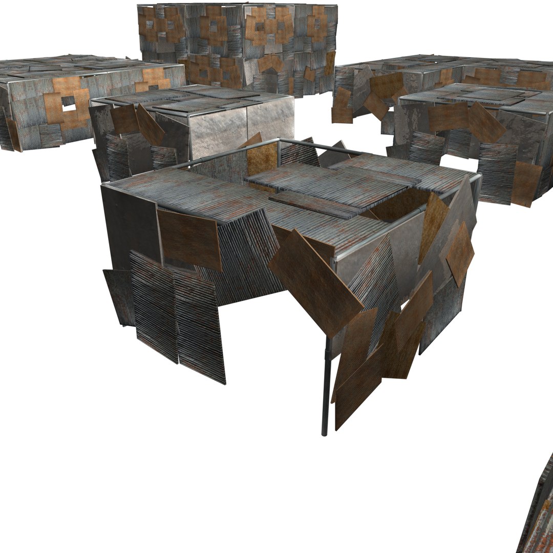 3d Slum Building Pack