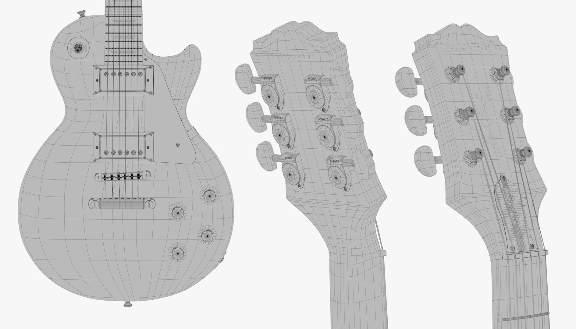 Guitar Music Instruments 3D Model - TurboSquid 1297908