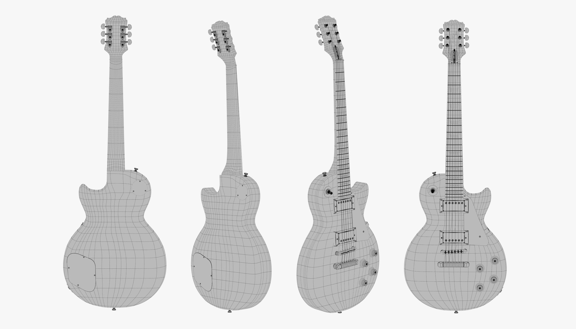 Guitar Music Instruments 3D Model - TurboSquid 1297908