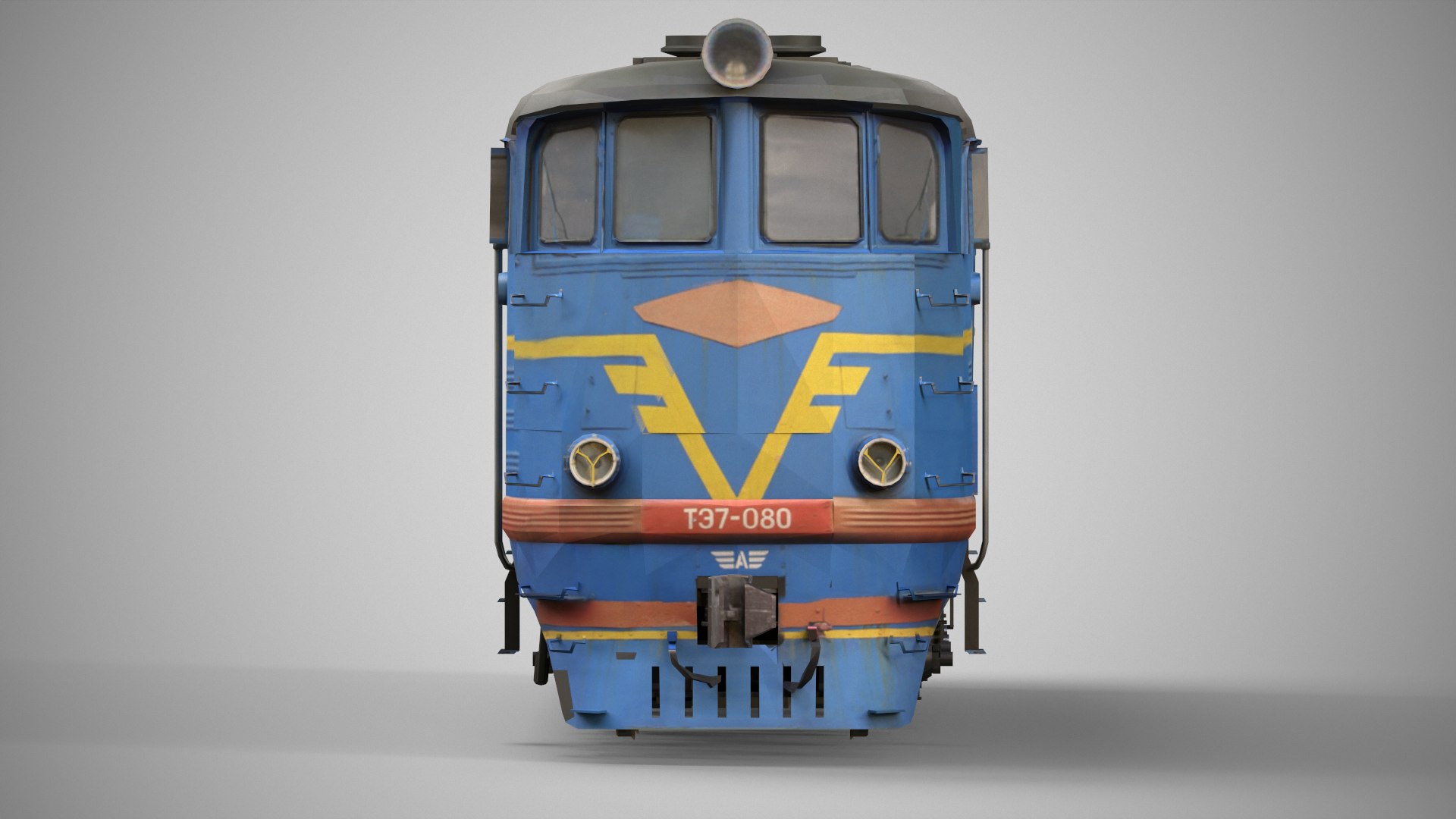 3D Locomotive TE7 Low-poly model - TurboSquid 2130928