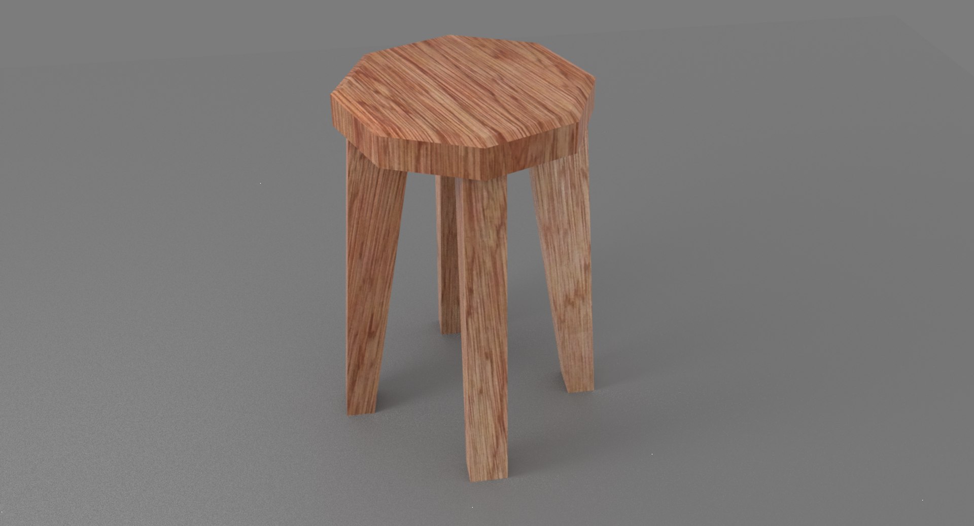 3D Wooden Stool Model - TurboSquid 1271108