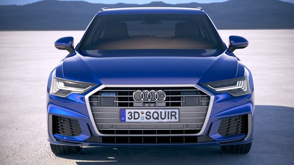3D audi a6 avant model - TurboSquid 1331289