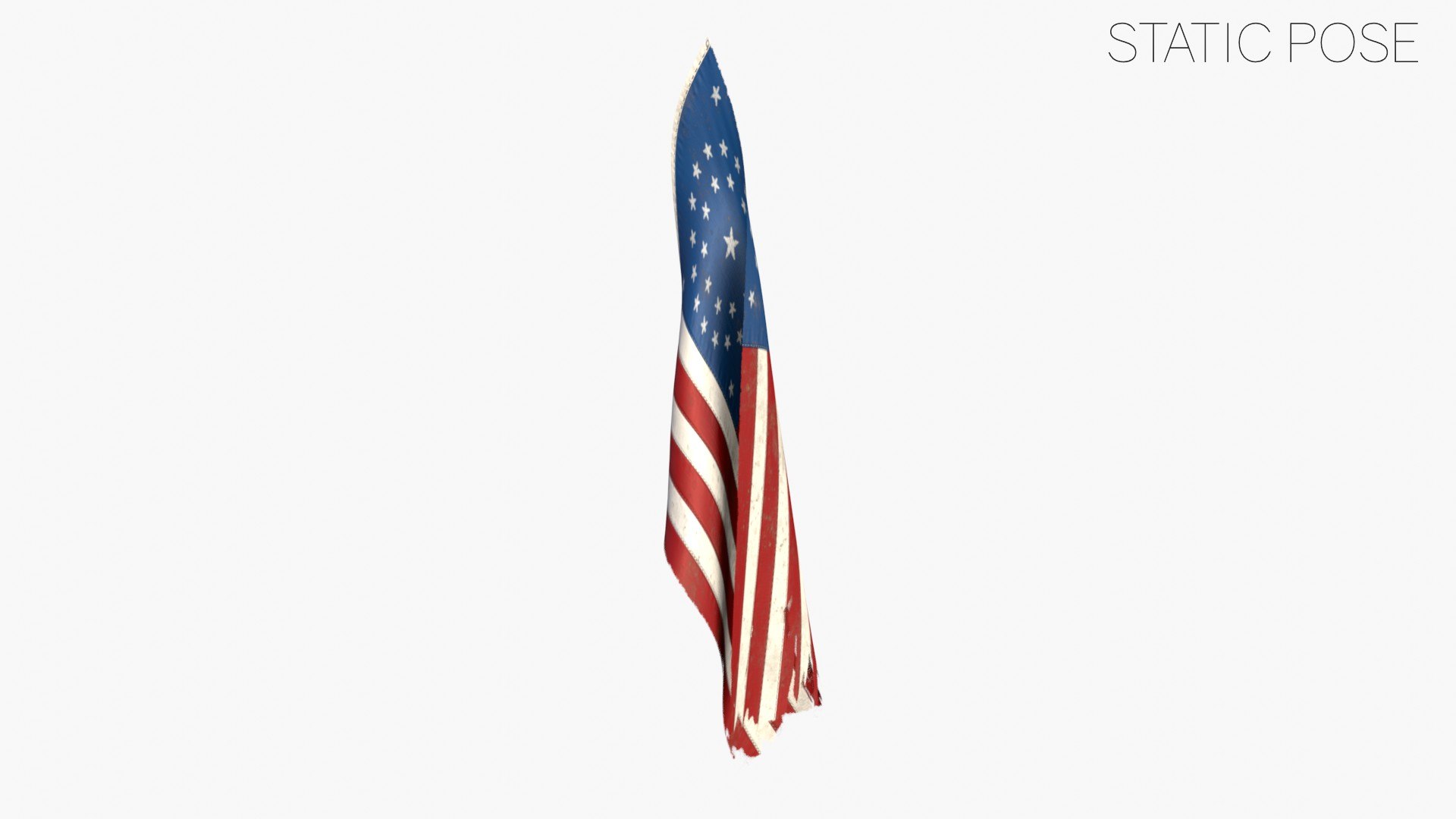 American 34 Stars Flag 3D Model - TurboSquid 1476216