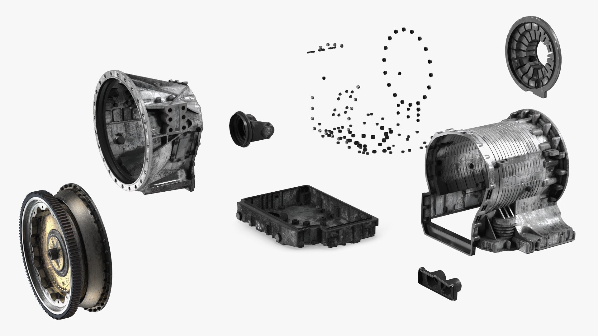3D Model Worn Transmission Allison 4000 - TurboSquid 2202984