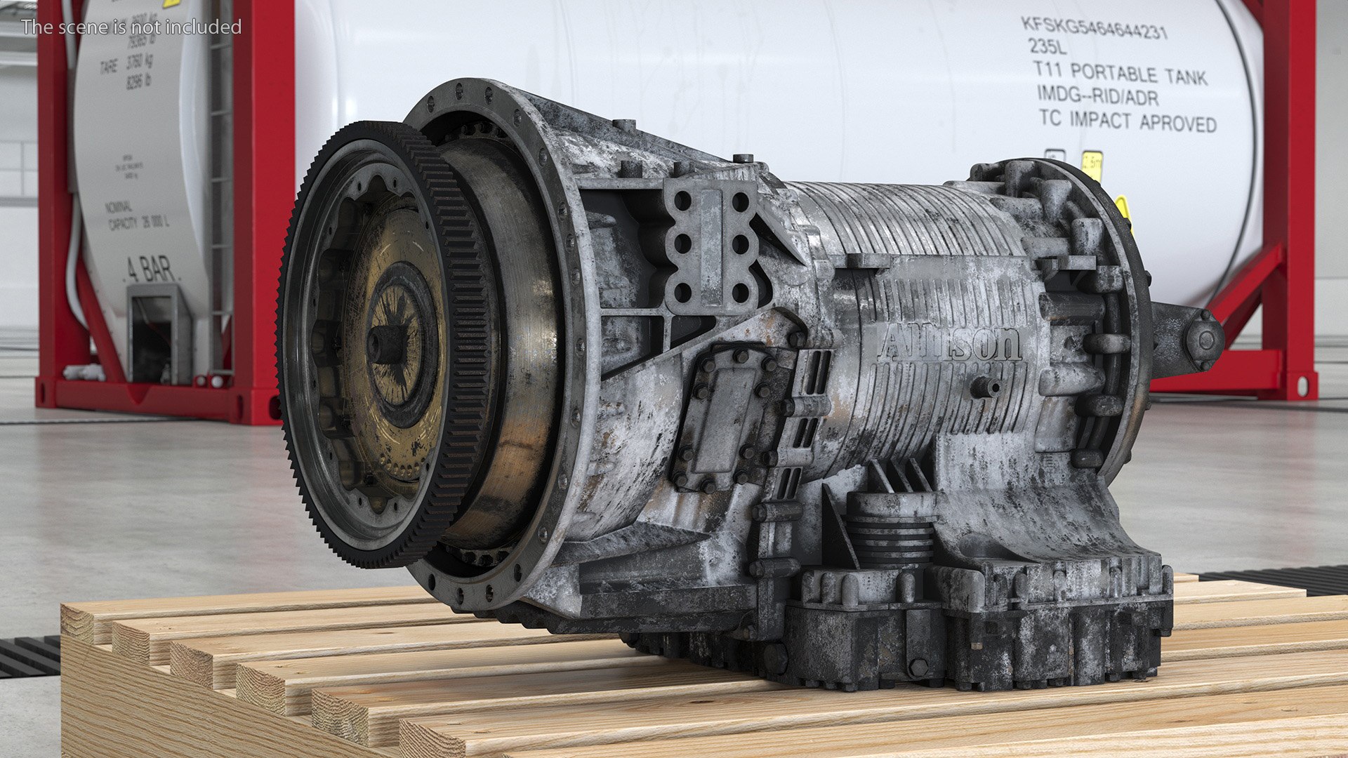 3D Model Worn Transmission Allison 4000 - TurboSquid 2202984