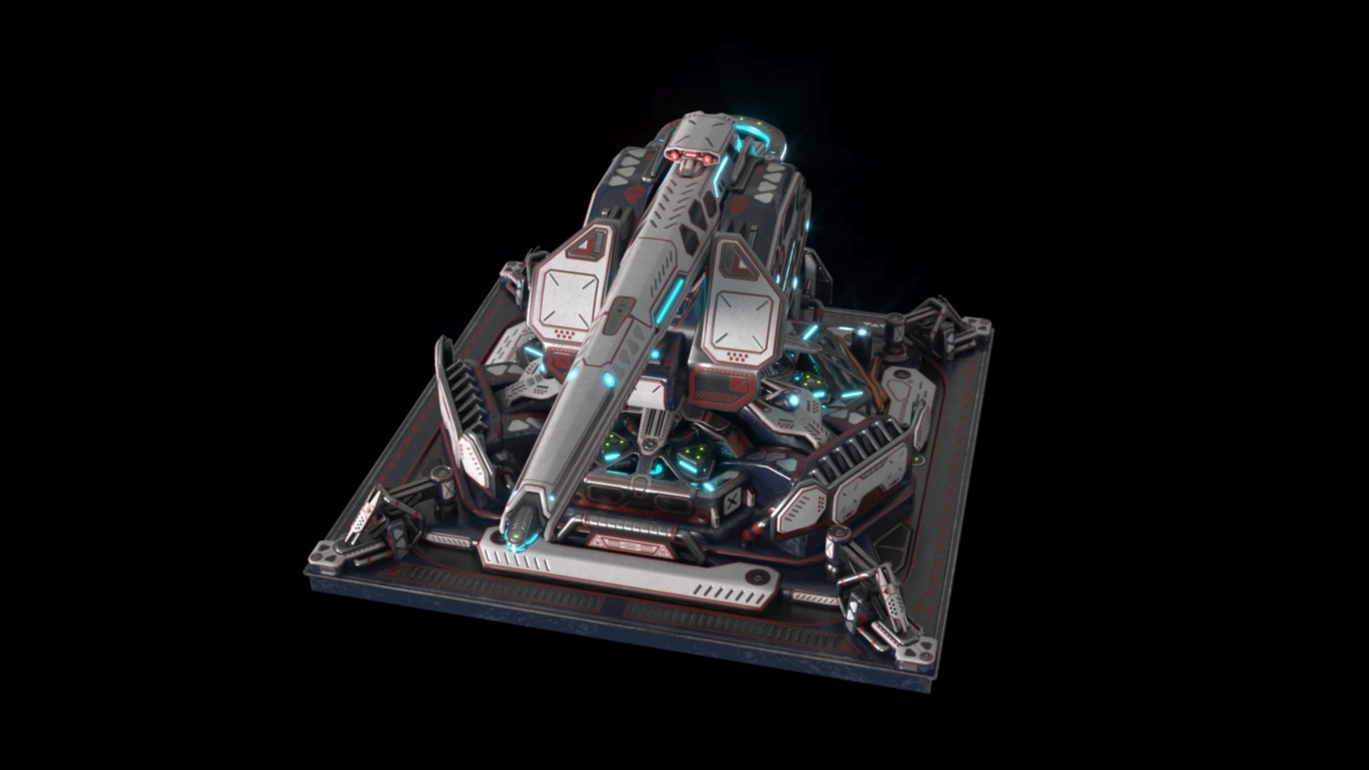 Large Particle Cannon 3D - TurboSquid 1785777