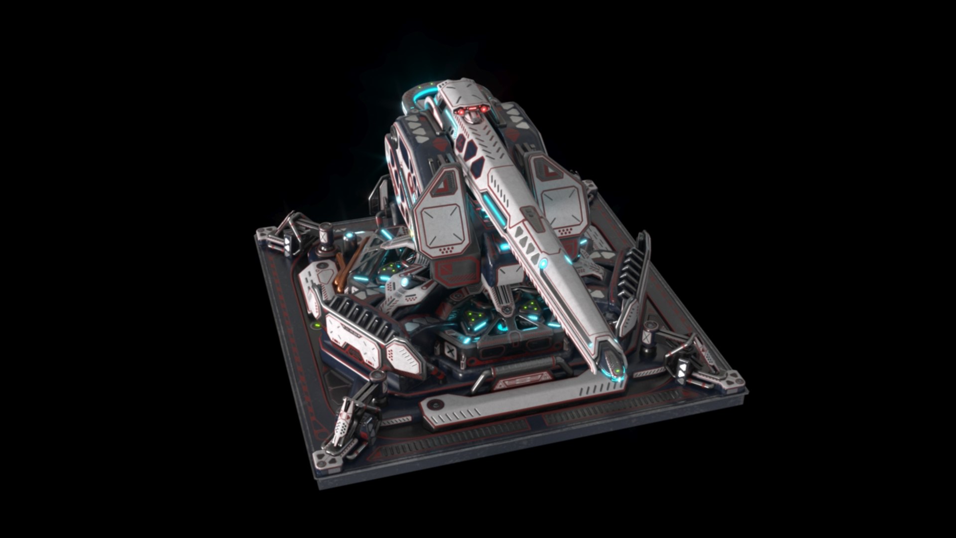 Large Particle Cannon 3D - TurboSquid 1785777