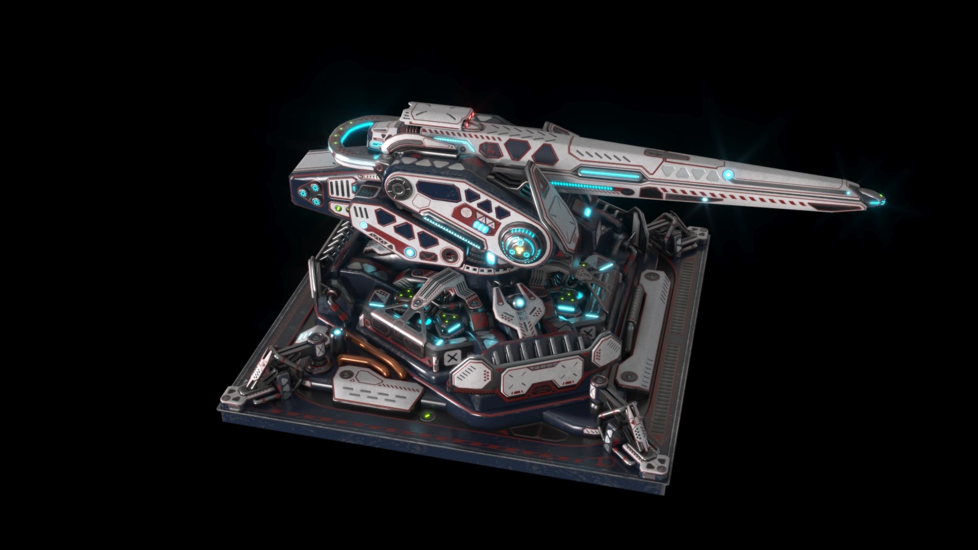 Large Particle Cannon 3D - TurboSquid 1785777