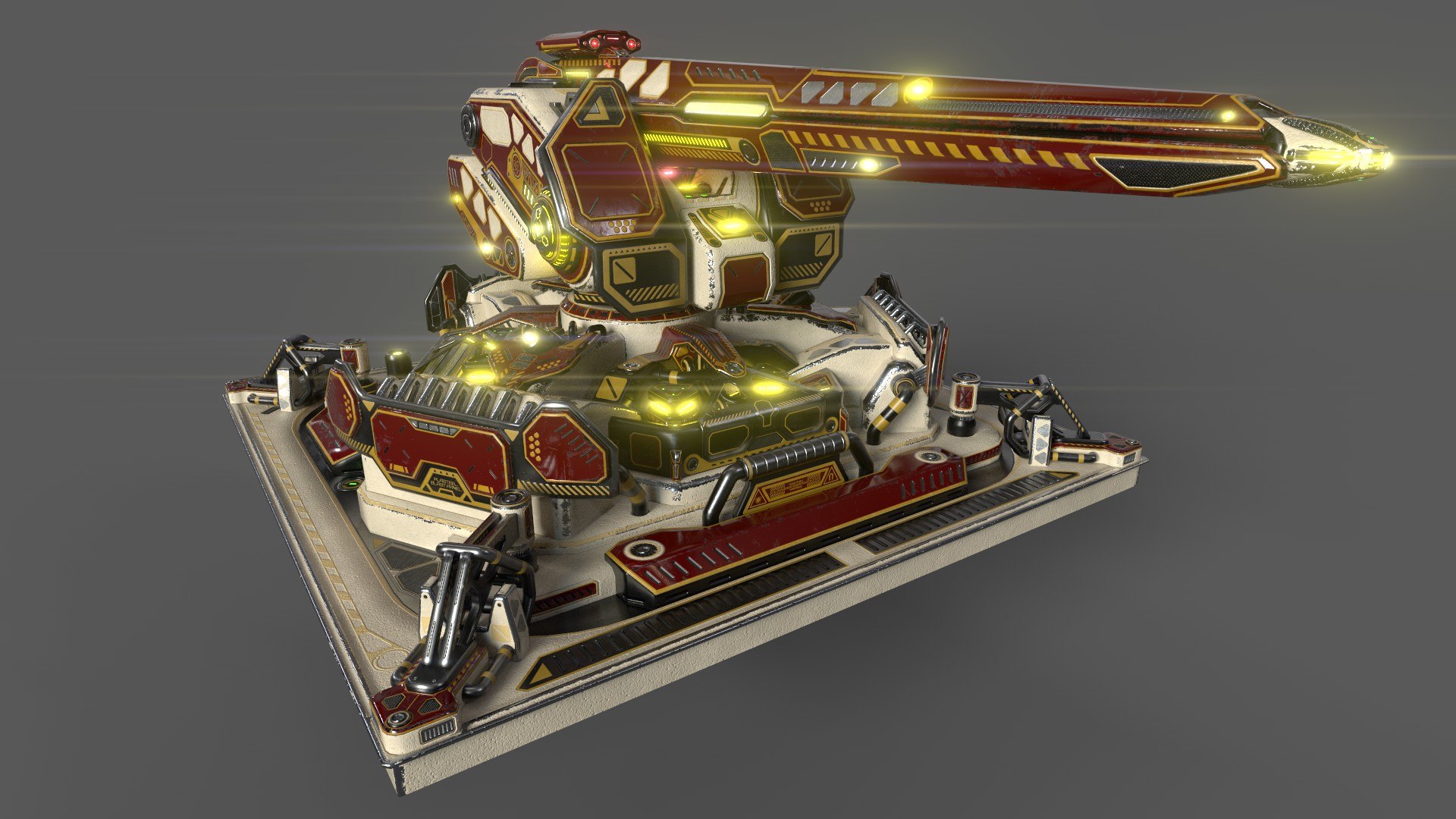 Large Particle Cannon 3D - TurboSquid 1785777