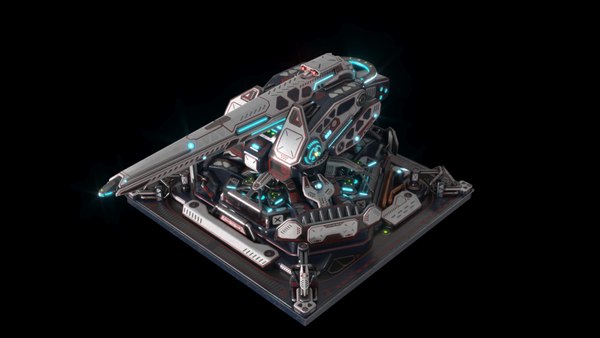 Large Particle Cannon 3D - TurboSquid 1785777