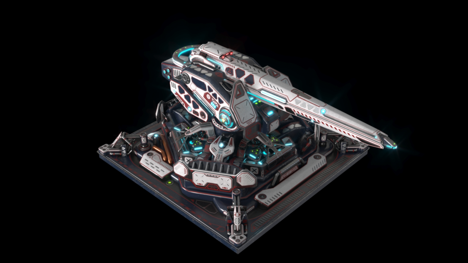 Large Particle Cannon 3D - TurboSquid 1785777