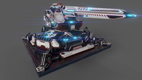 Large Particle Cannon 3D - TurboSquid 1785777