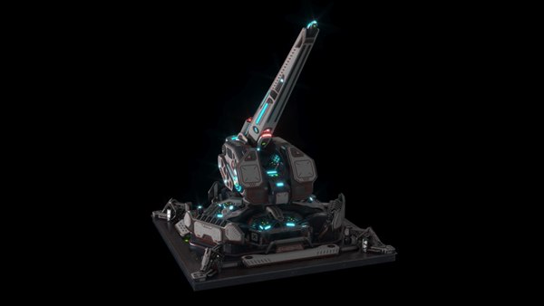 Large Particle Cannon 3D - TurboSquid 1785777