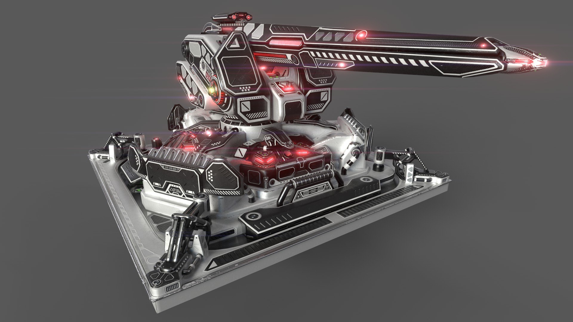 Large Particle Cannon 3D - TurboSquid 1785777