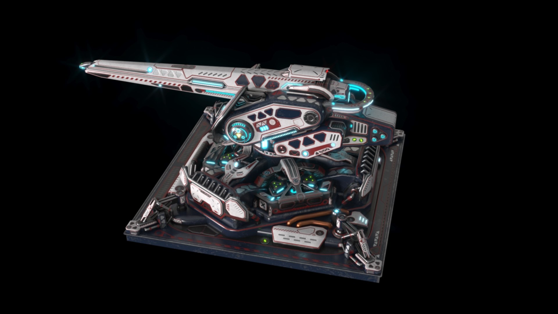 Large Particle Cannon 3D - TurboSquid 1785777