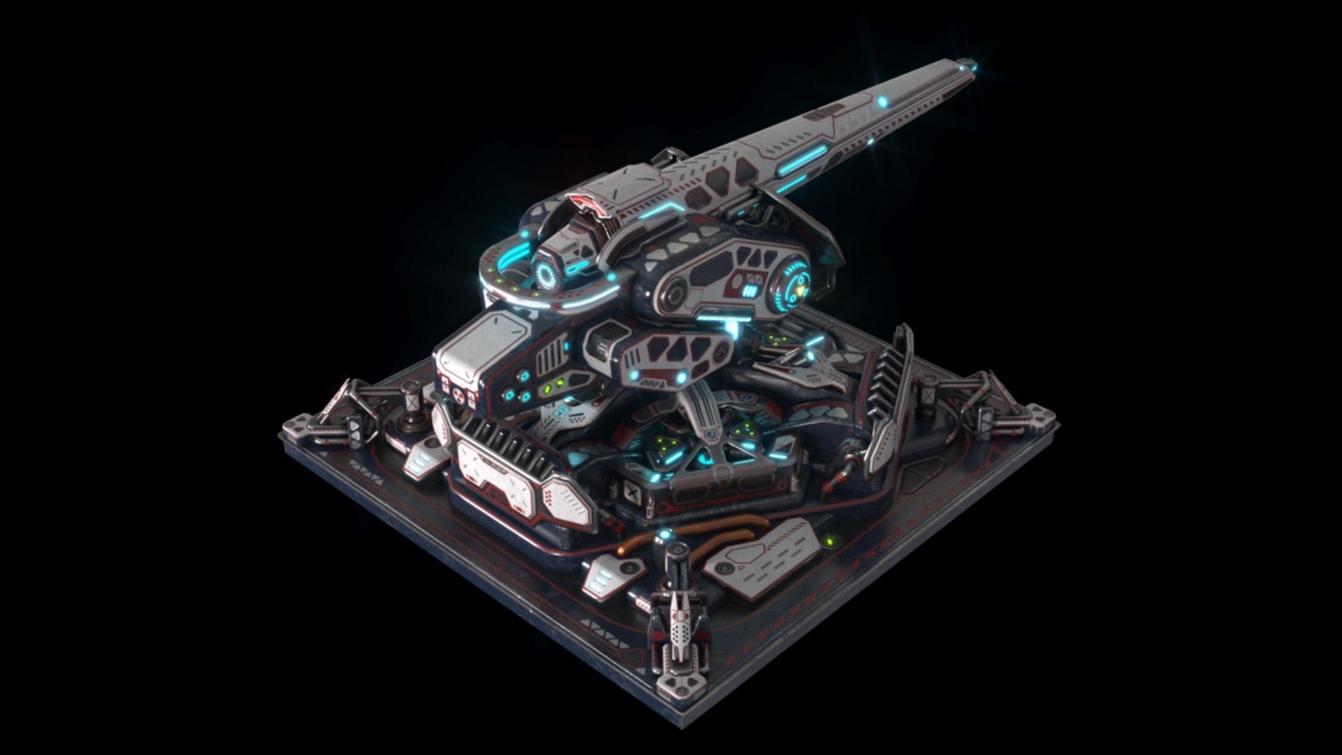 Large Particle Cannon 3D - TurboSquid 1785777