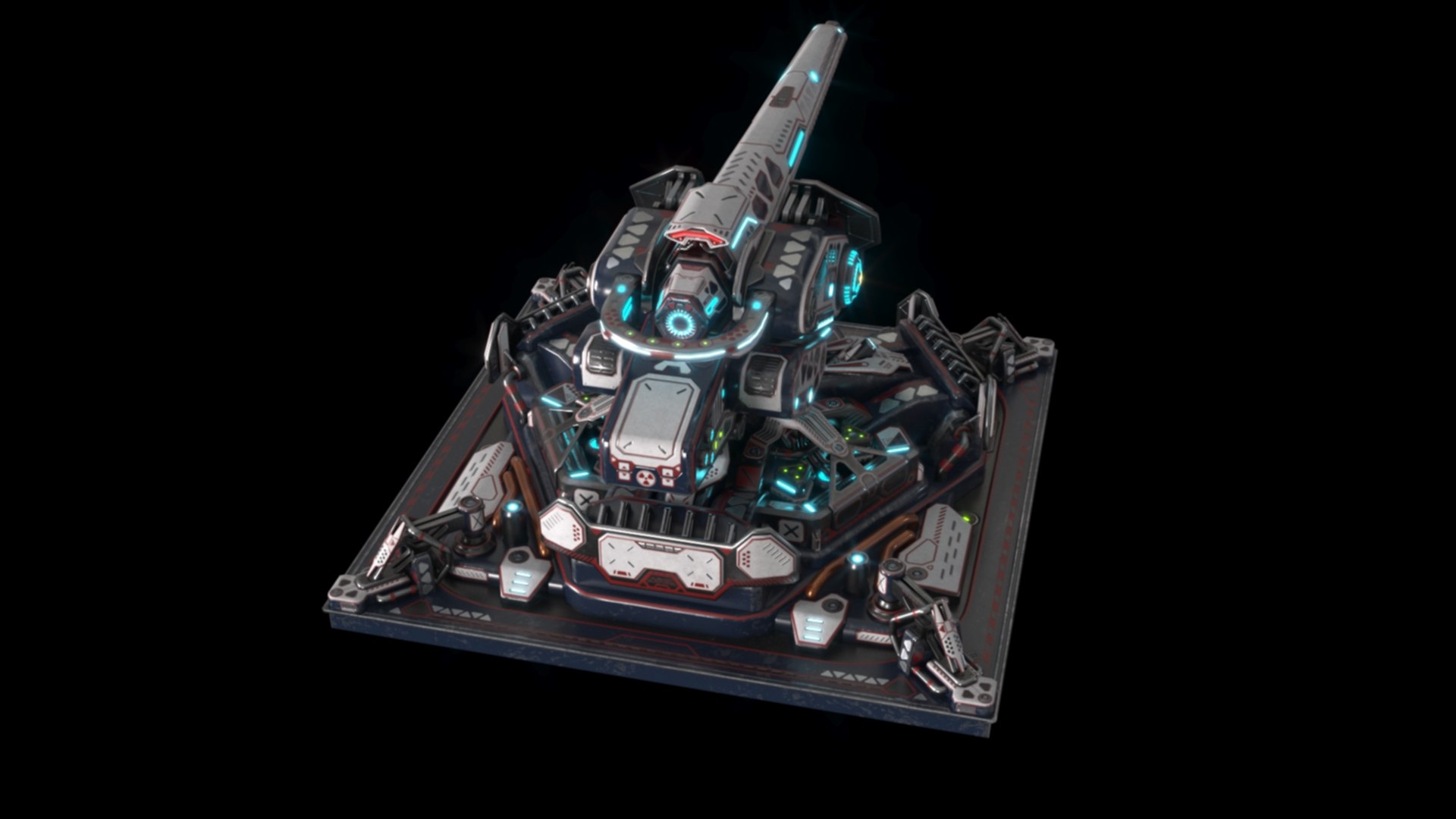 Large Particle Cannon 3D - TurboSquid 1785777