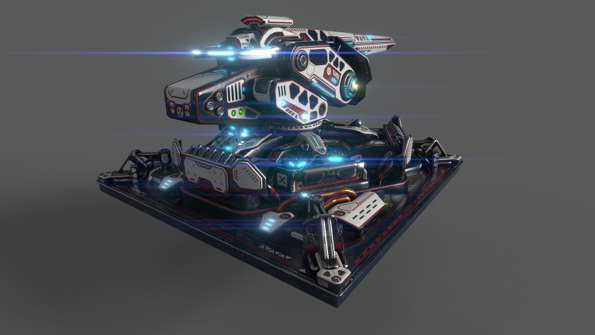 Large Particle Cannon 3D - TurboSquid 1785777