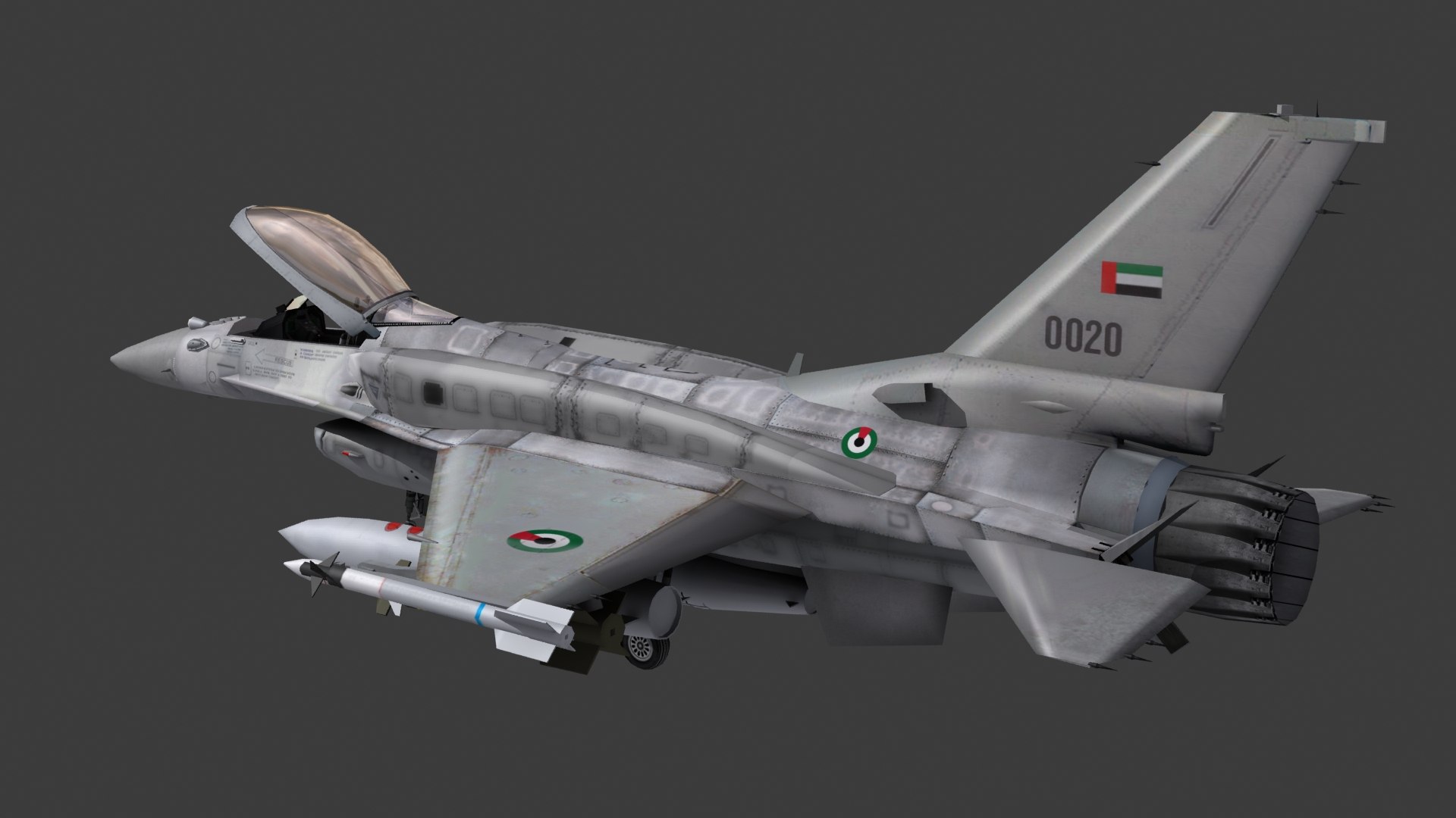 3D F-16 E And F With Mirage 2000 UAE - TurboSquid 1849979