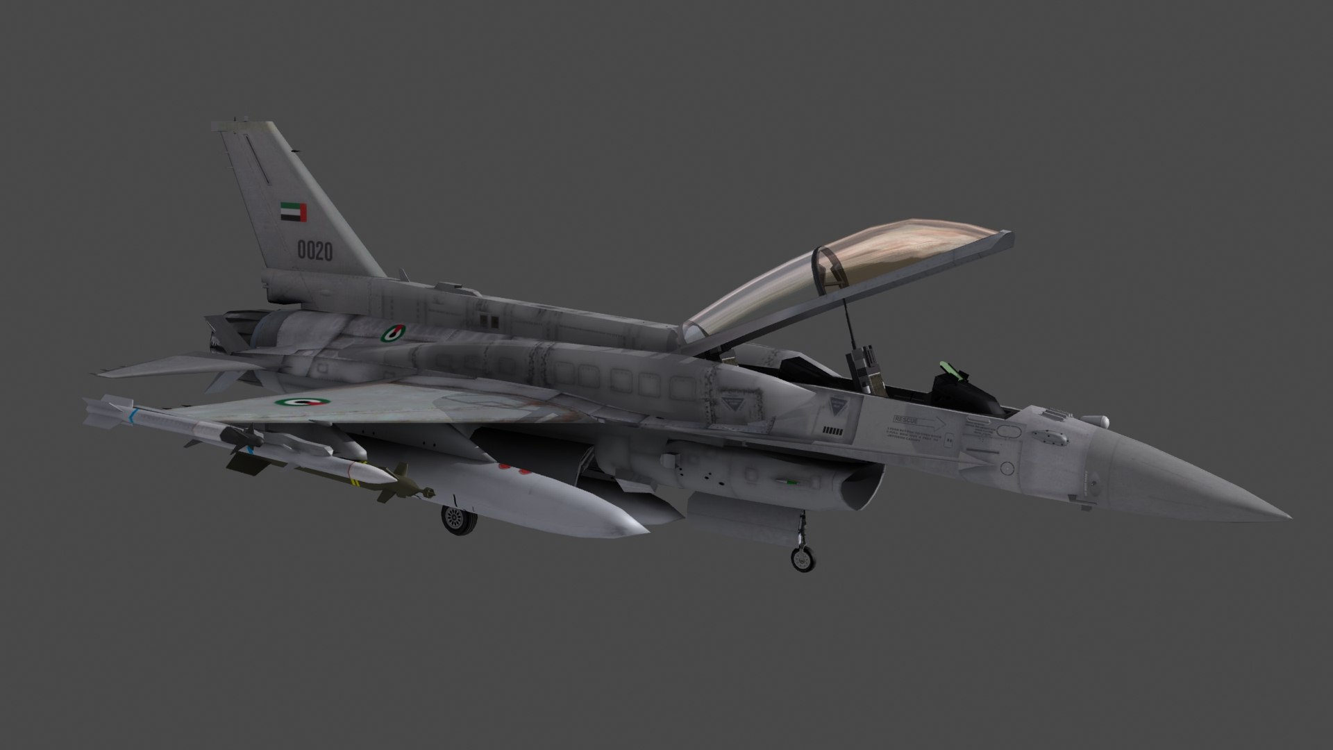 3D F-16 E And F With Mirage 2000 UAE - TurboSquid 1849979
