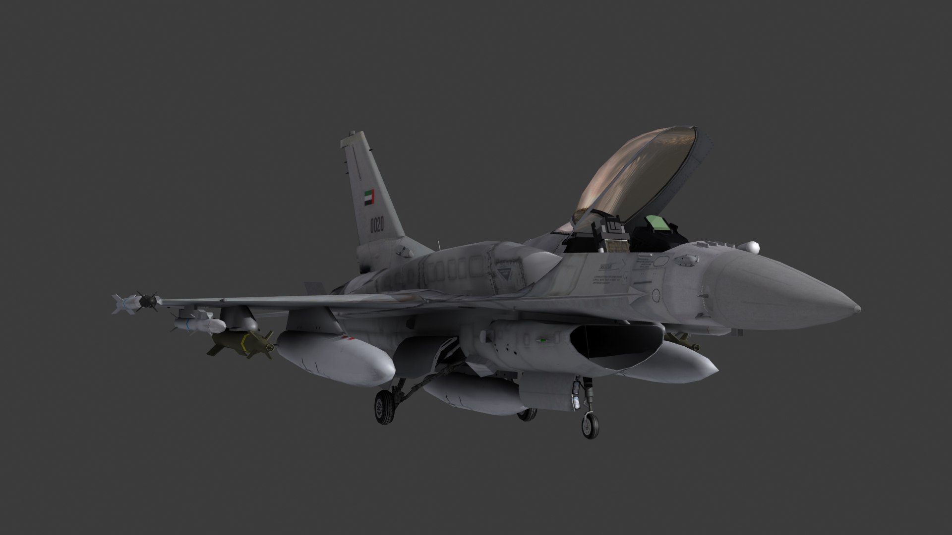 3D F-16 E And F With Mirage 2000 UAE - TurboSquid 1849979