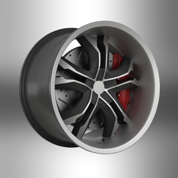 3d model of wheel rim