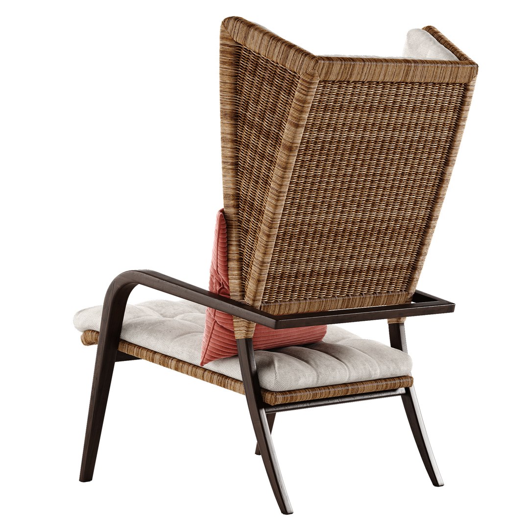 3D Model Exteta Poltrona Bergere Armchair - TurboSquid 1947095