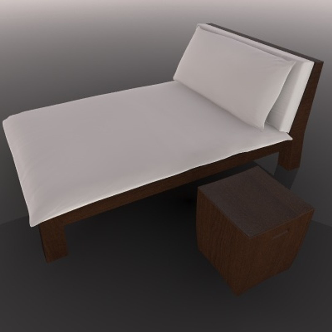 Lounger Table 3d C4d