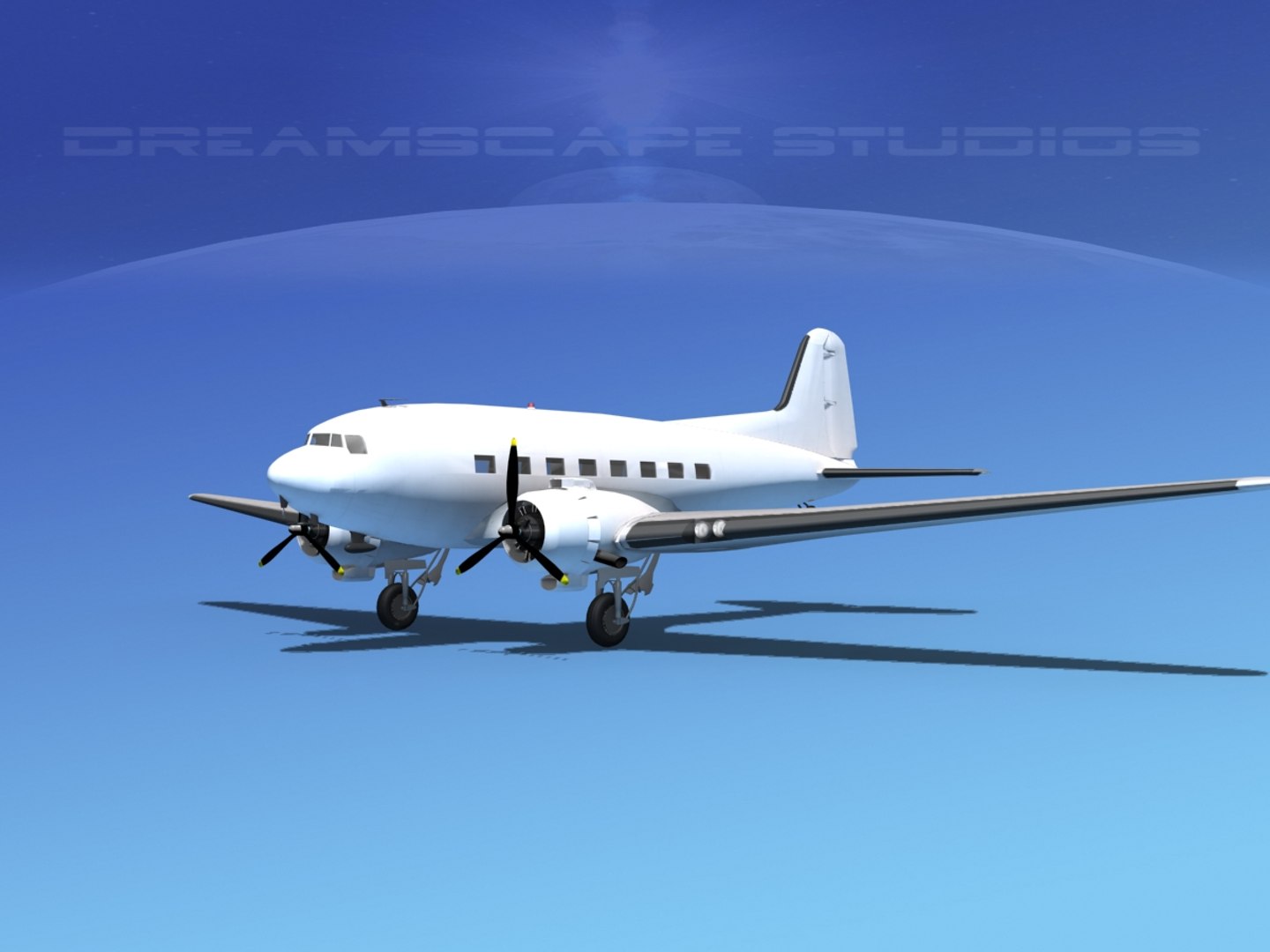 Dc-3 Douglas 3d Dxf