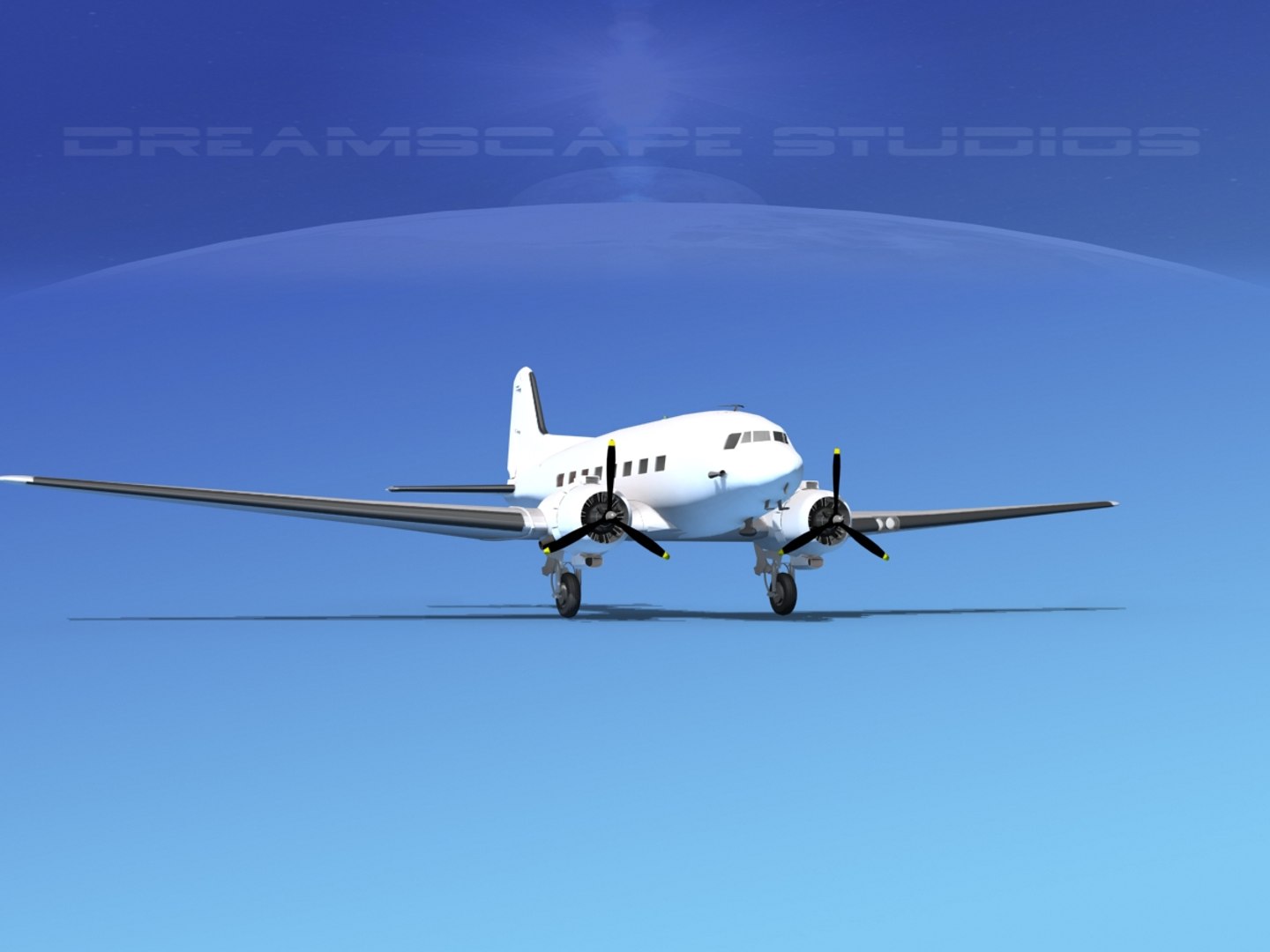 Dc-3 Douglas 3d Dxf