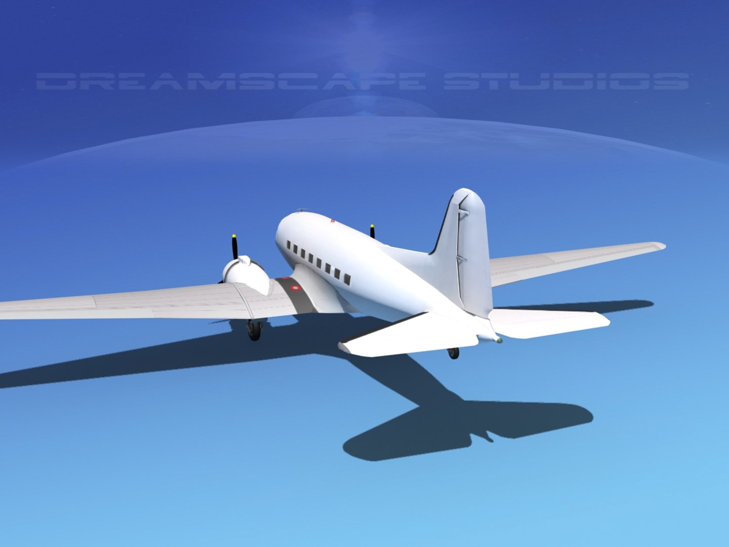 Dc-3 Douglas 3d Dxf