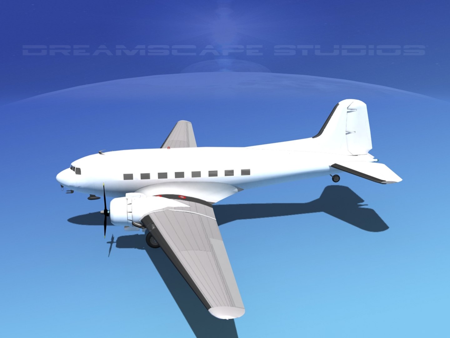 Dc-3 Douglas 3d Dxf