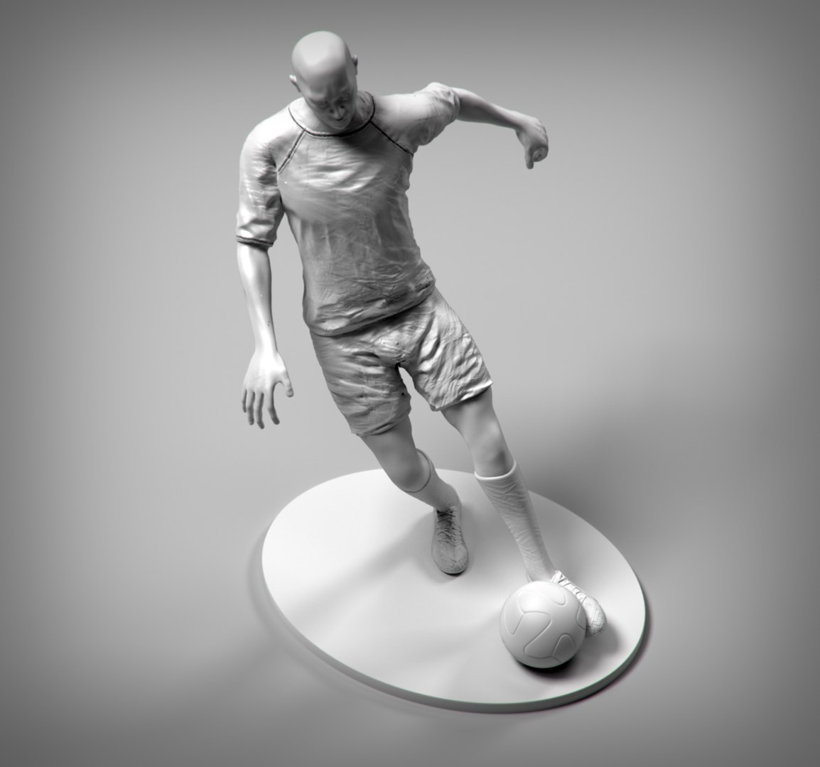 3d Model Stl Footballer
