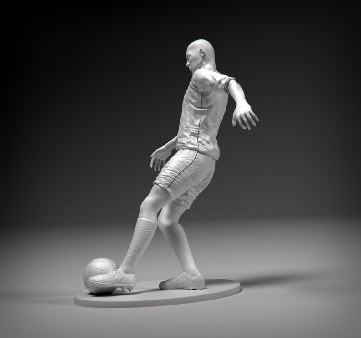 3d Model Stl Footballer