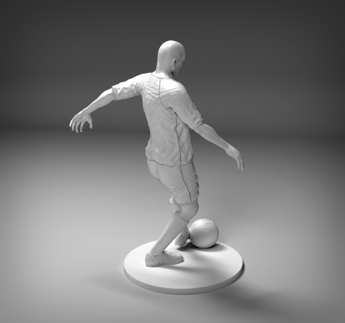 3d Model Stl Footballer
