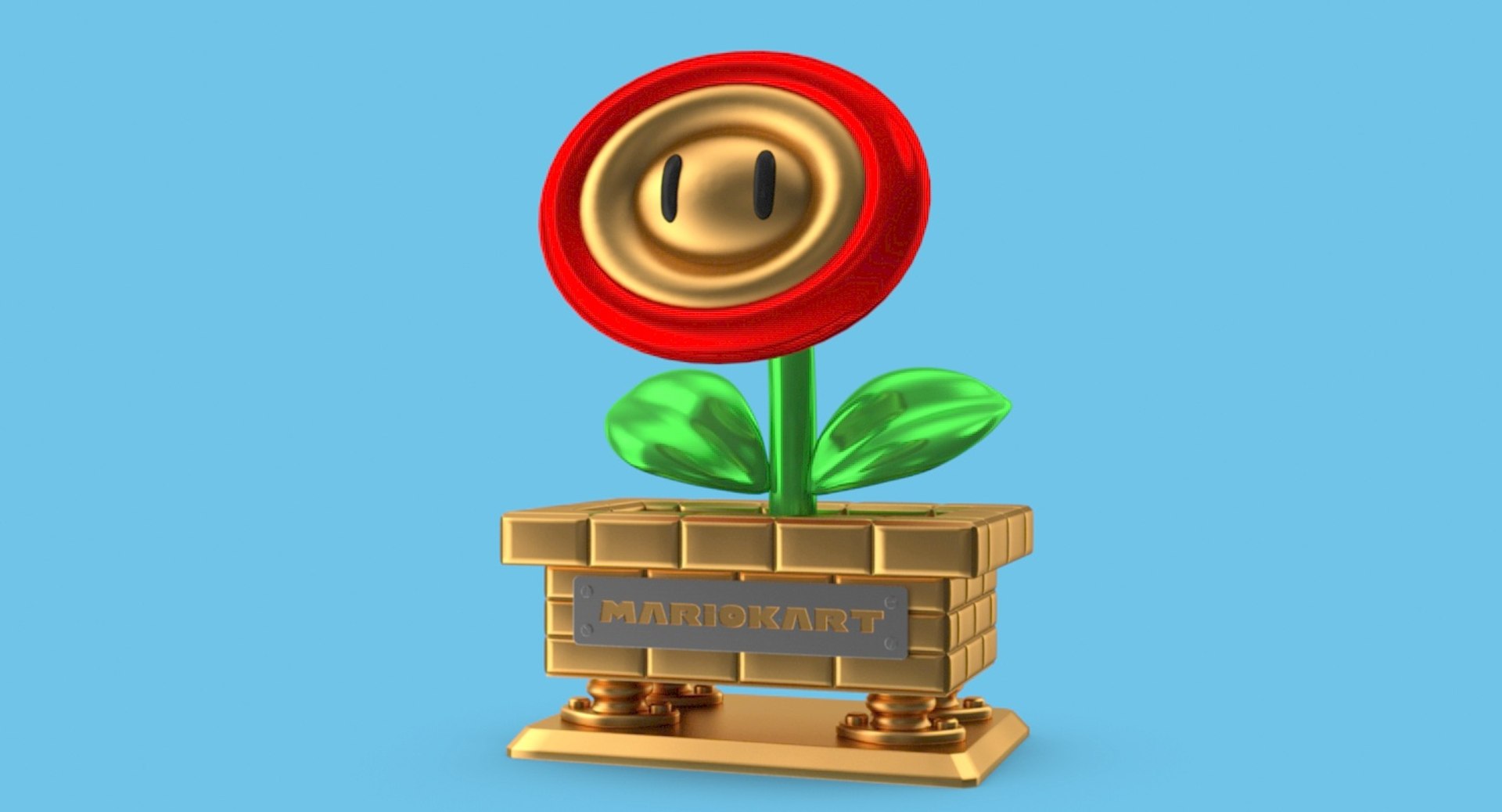 3ds flower trophy