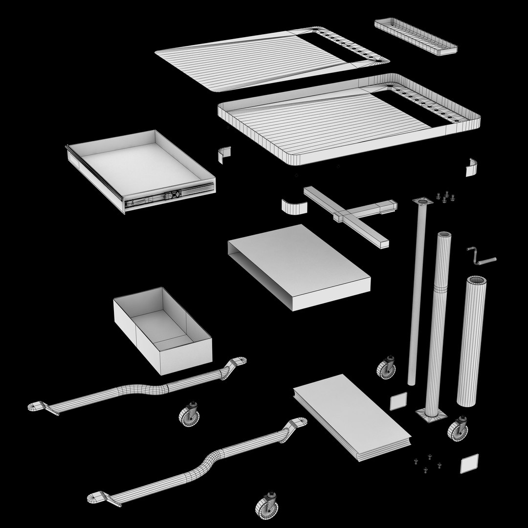Service Tray 3d Model