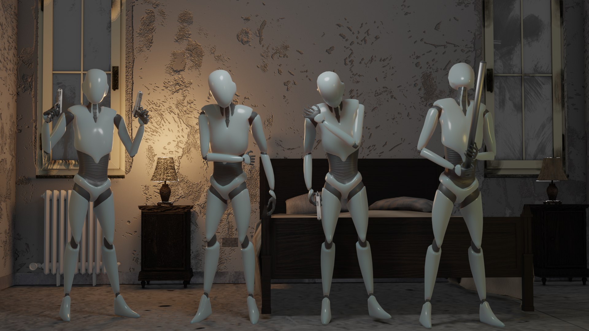 Classic 3D Survival Horror Animations - Motion Cast11 Vol1 Model ...