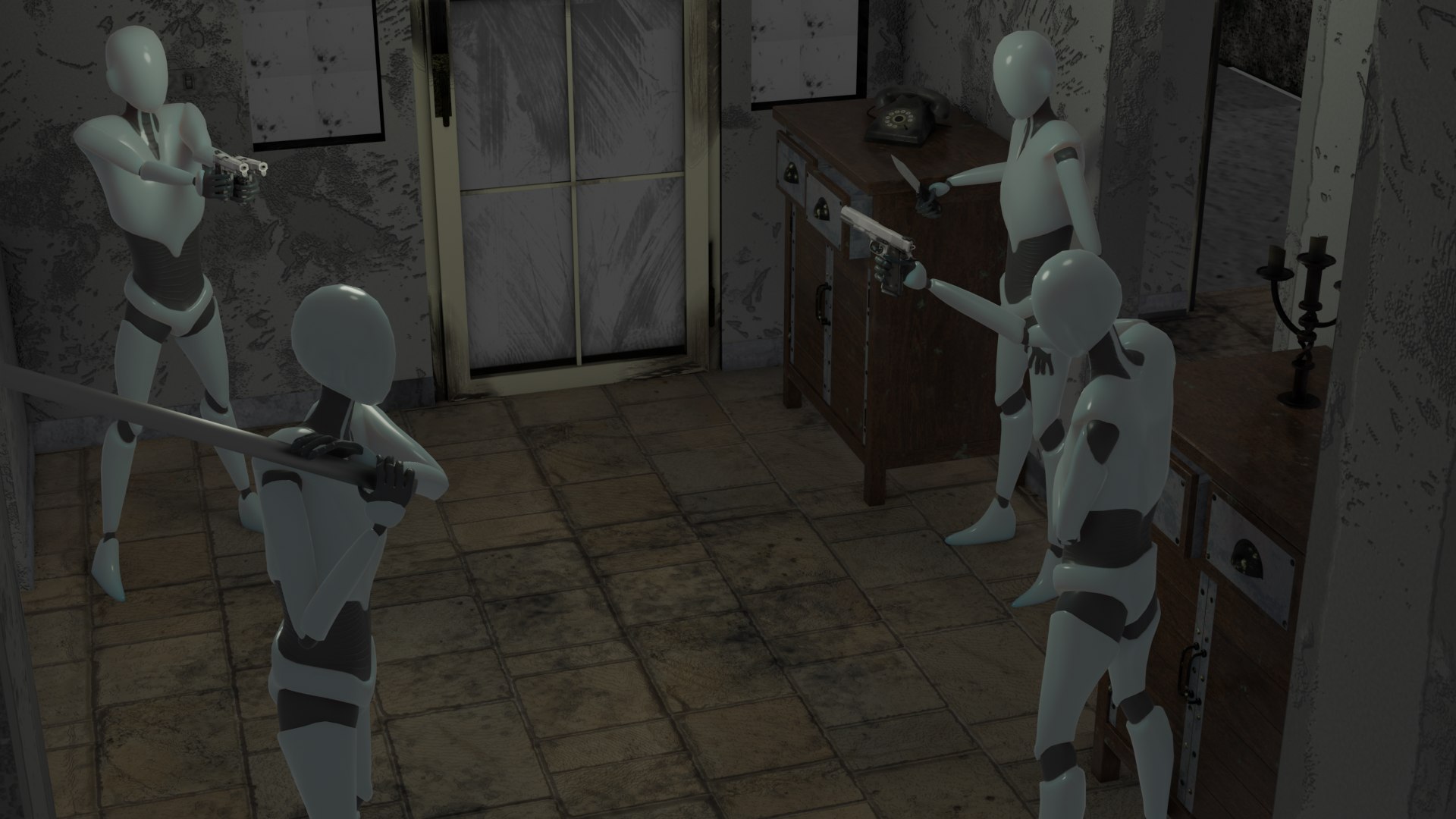 Classic 3D Survival Horror Animations - Motion Cast11 Vol1 Model ...