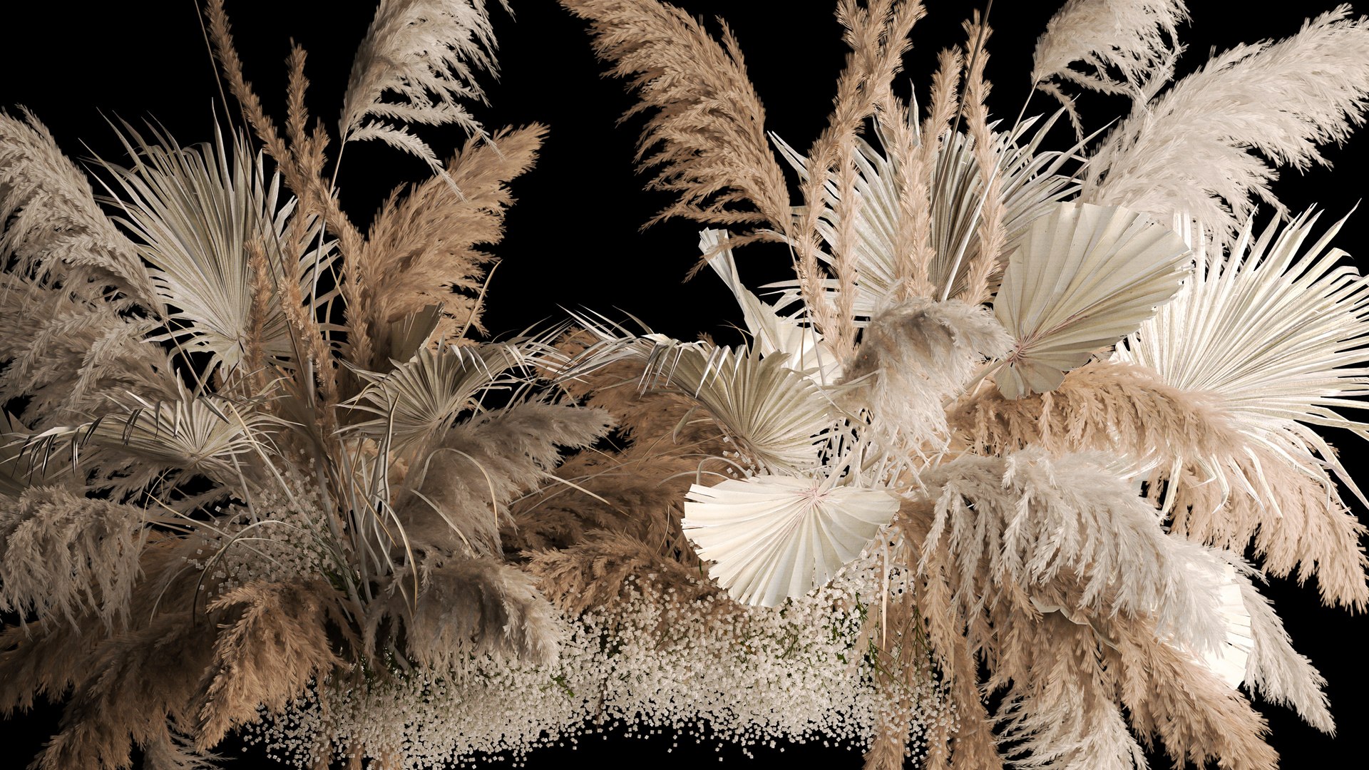 3D Model Hanging Bouquet Of Dry Reeds For Decoration 257 - TurboSquid ...