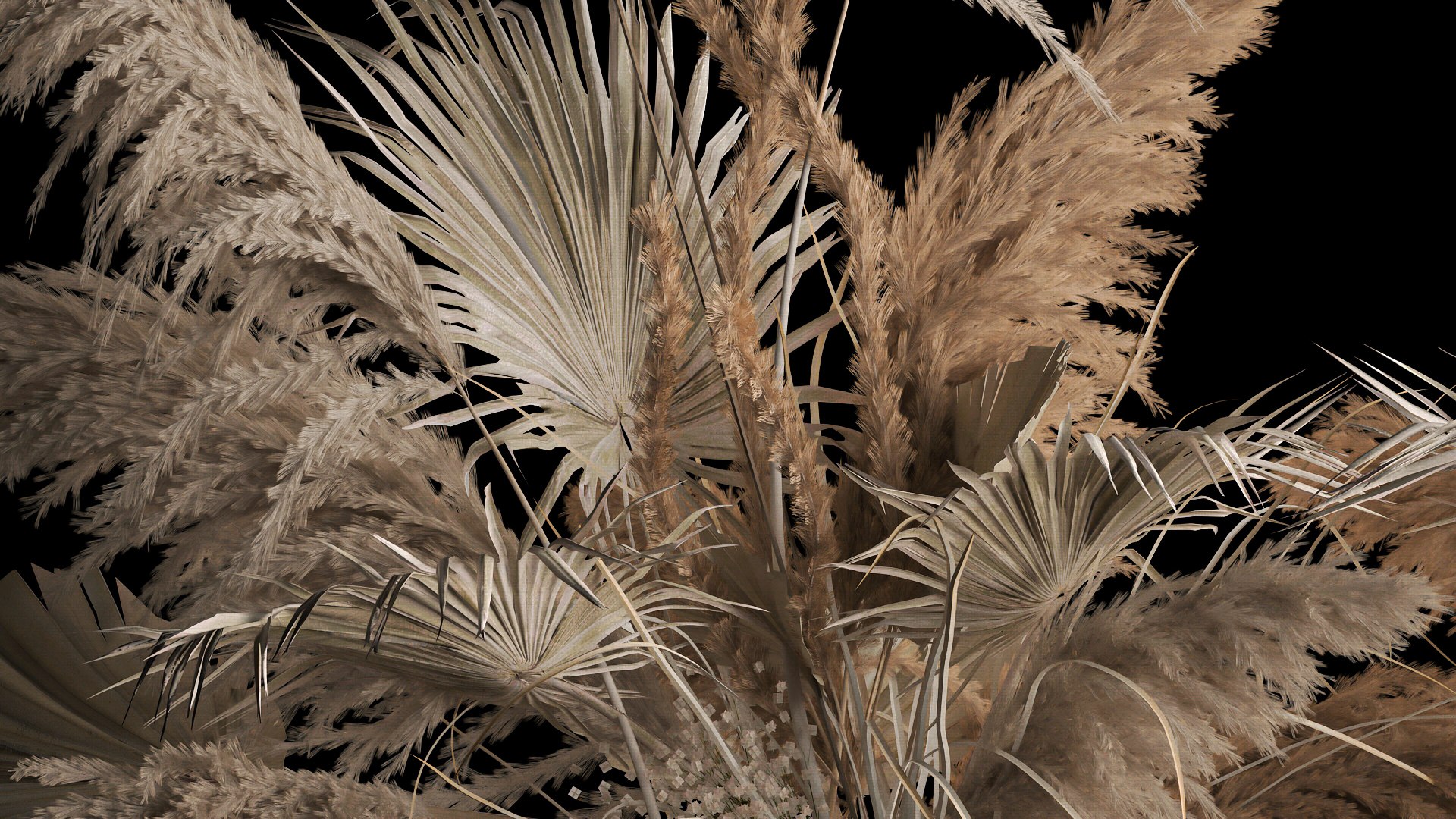 3D Model Hanging Bouquet Of Dry Reeds For Decoration 257 - TurboSquid ...