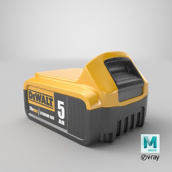 DEWALT DCB205 20V MAX XR5Ahリチウムイオンバッテリー3Dモデル - TurboSquid 1602875