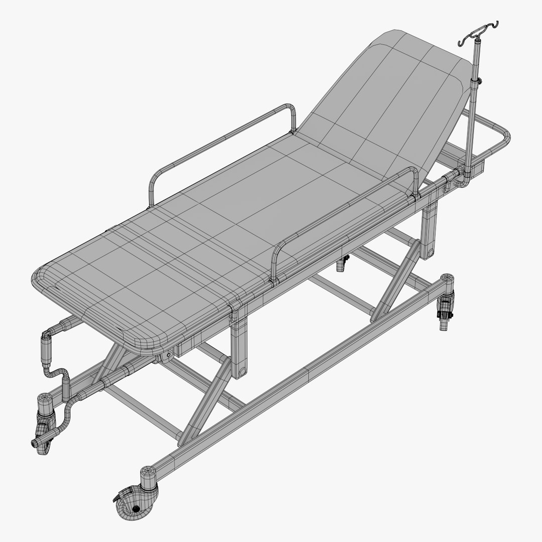 Medical Equipment Trolley 3d Model