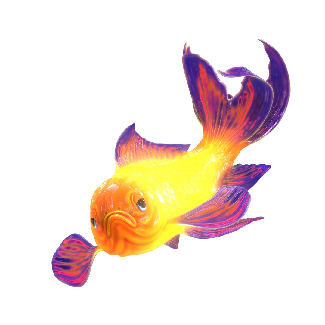 GOLDFISH GOLD Fish MAGIC RIVER SEA OCEAN SHARK SALMON Model ...