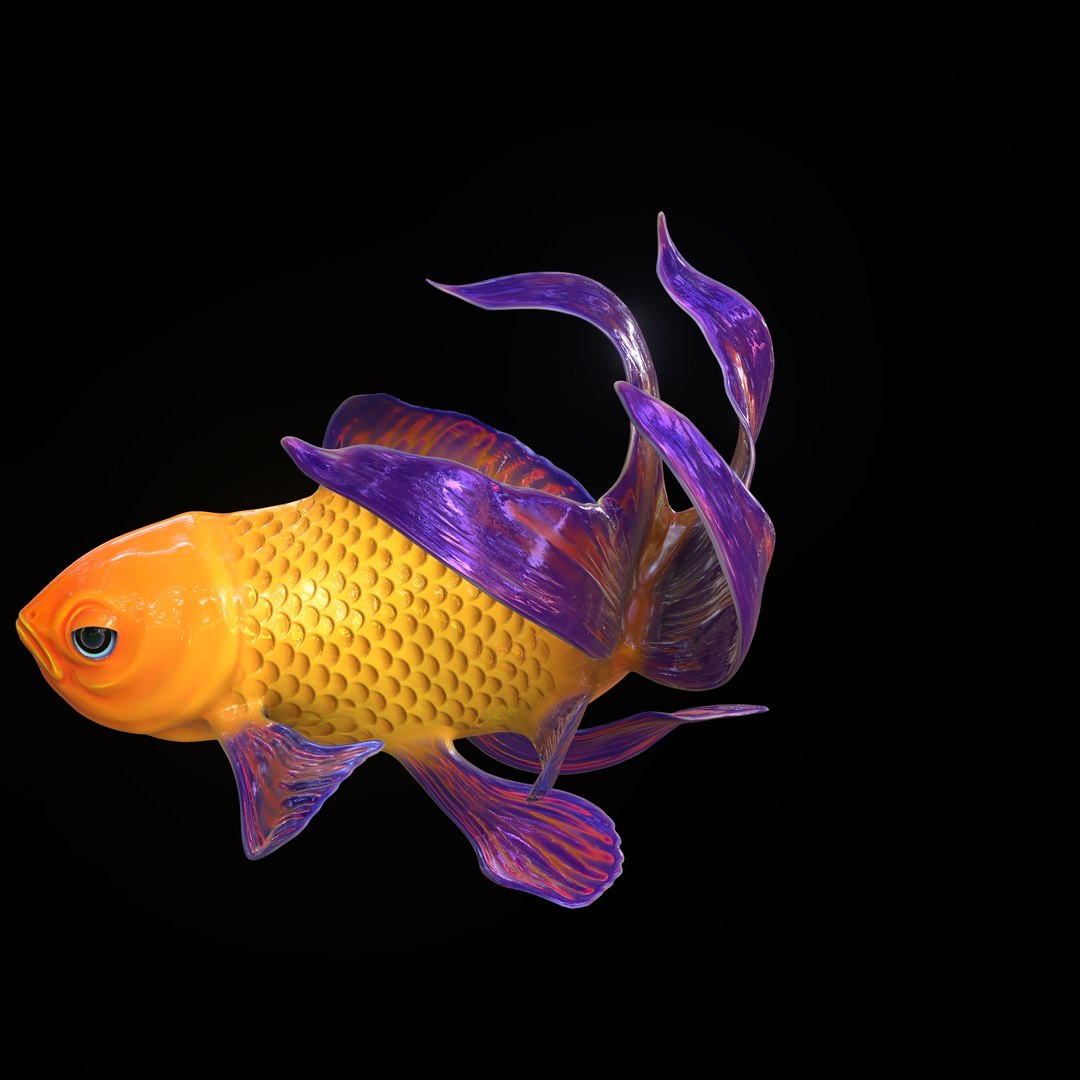 GOLDFISH GOLD Fish MAGIC RIVER SEA OCEAN SHARK SALMON Model ...