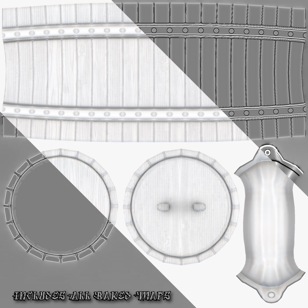 wood barrel 3d model
