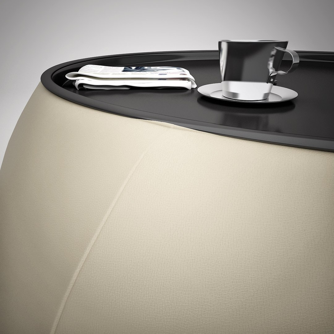 3d model pouf table