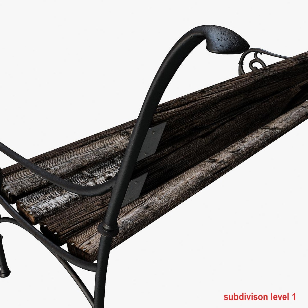 3d model bench 1